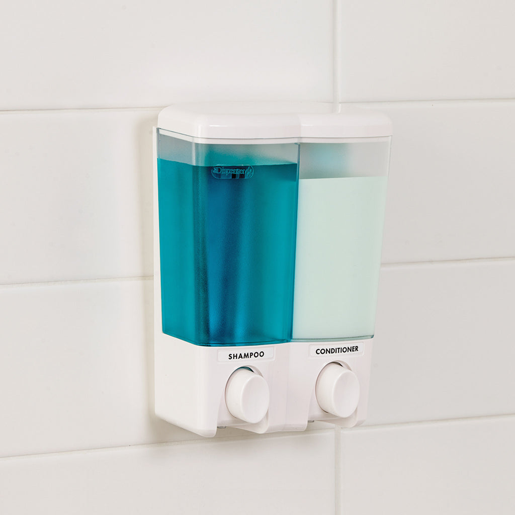 CLEAR CHOICE Shower Dispenser 2 Chamber | Liquid Soap Dispenser - Wall ...