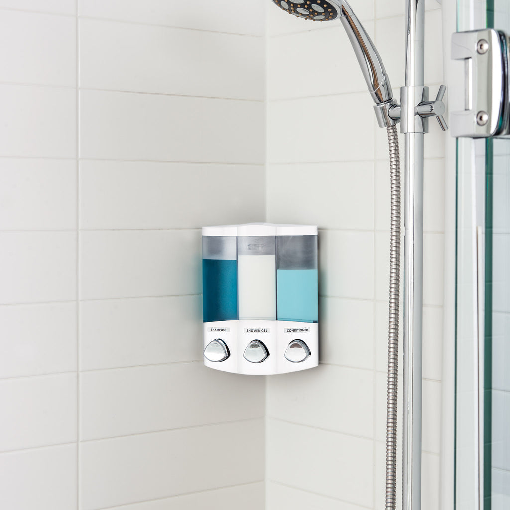 Trio Shower Dispenser | Liquid Soap Dispenser - Wall Mounted Soap ...